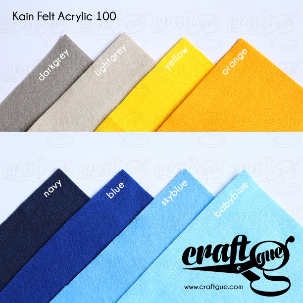 Jual Kain Felt Acrylic 100 (Ukuran 30x30cm) | Shopee Indonesia