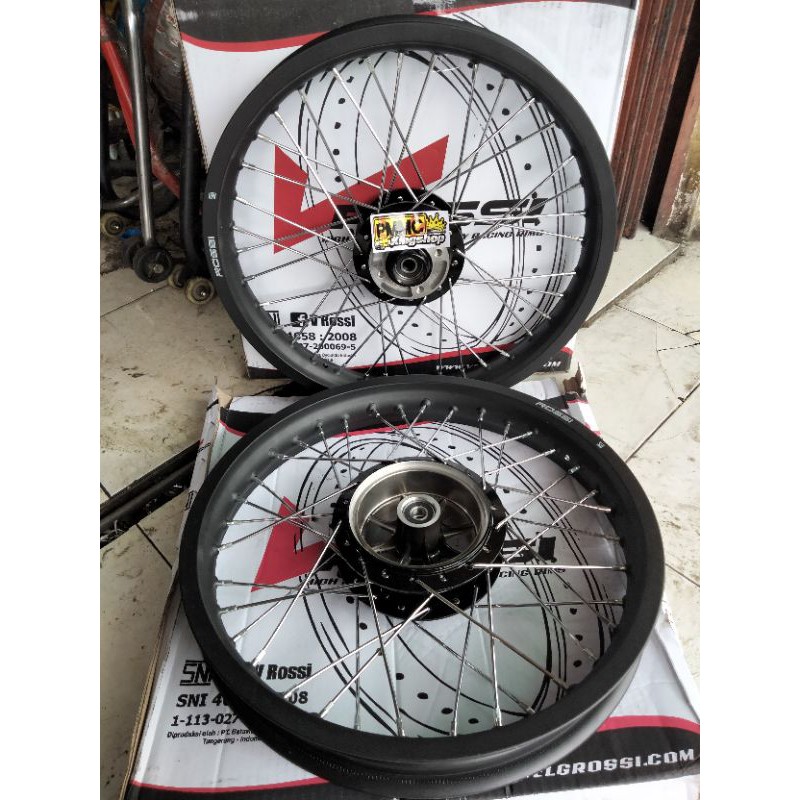 Jual Velg Set RXKING Vrossi Hitam doff & Glossy Ring 18 160,185,215 ...