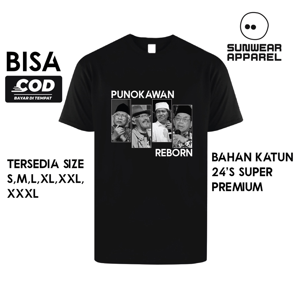 Jual SUNWEAR KAOS PUNOKAWAN REBORN GUS DUR GUS MUS CAK NUN SUJIWO TEJO ... Jual SUNWEAR KAOS PUNOKAWAN REBORN GUS DUR GUS MUS CAK NUN SUJIWO TEJO ...