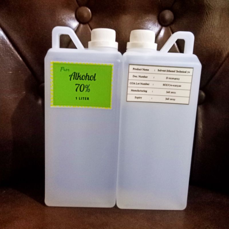 Jual Alkohol 70% 1 Liter Standart Medis Ethanol Technical Grade ...