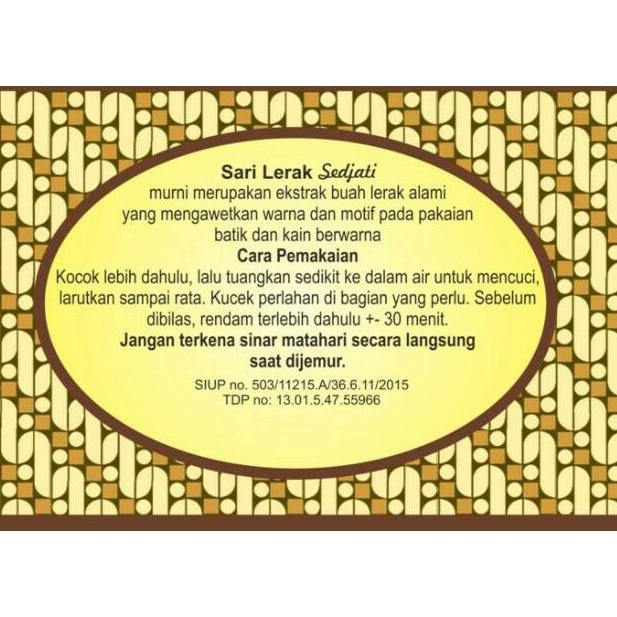 Jual {G-ODY) { ) SABUN CUCI BATIK SARI LERAK / KLEREK /KUALITAS PREMIUM ...