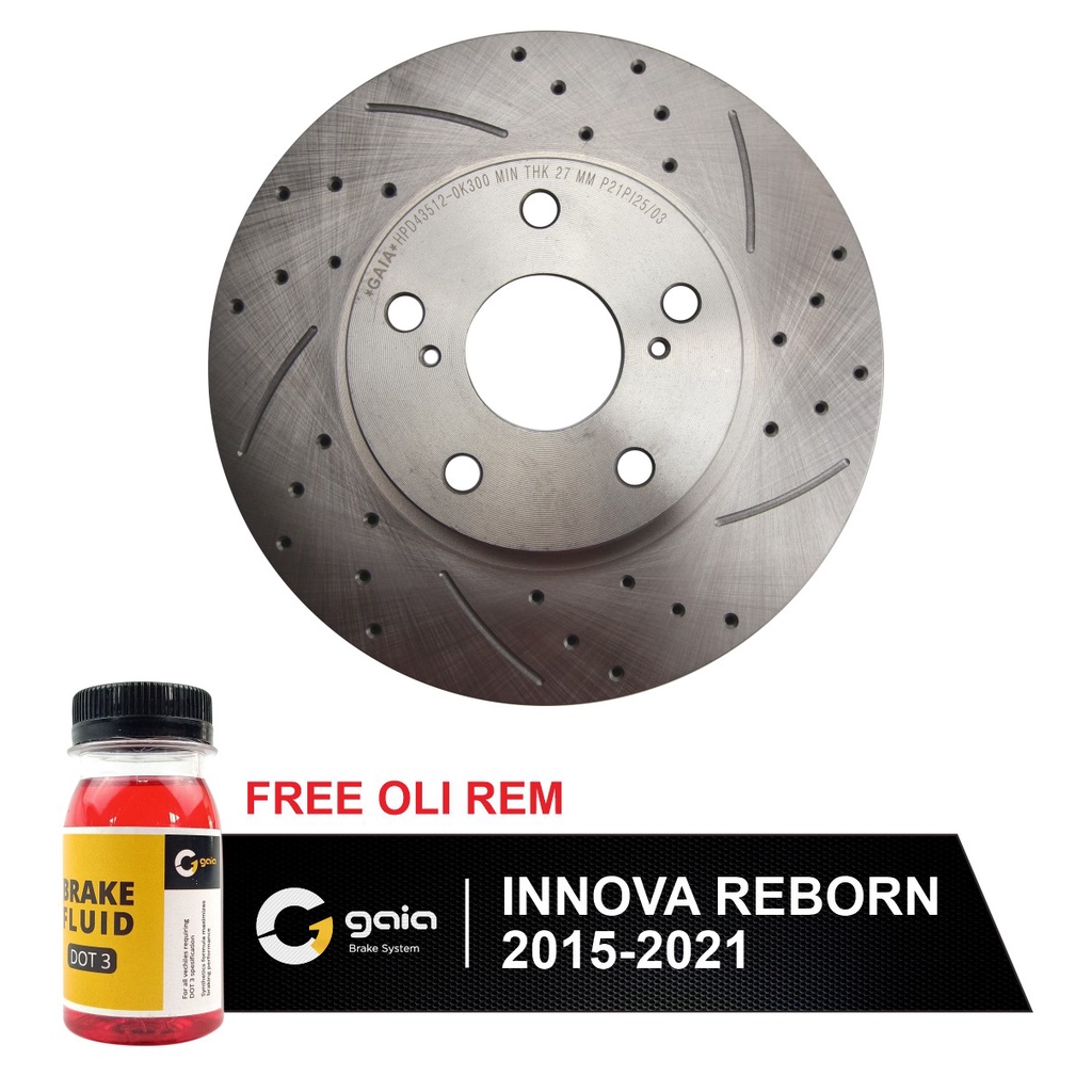 Jual Brake Disc Rotor GAIA INNOVA REBORN GEOMET HARGA PER SET (2 pcs ...