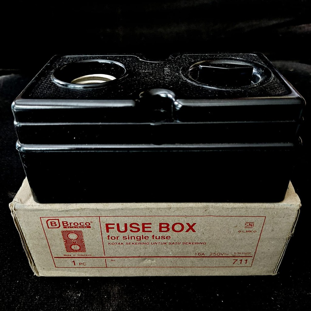 Jual BROCO FUSE BOX SEKRING LISTRIK SINGEL 16A 250V | Shopee Indonesia