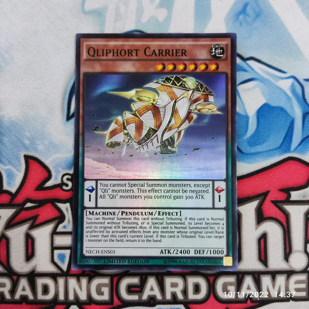 Jual yugioh qliphort carrier NECH super rare original | Shopee Indonesia
