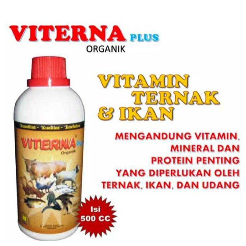 Jual VTN/500 CC/VITERNA ORGANIK PLUS VITAMIN TERNAK DAN TAMBAK ...
