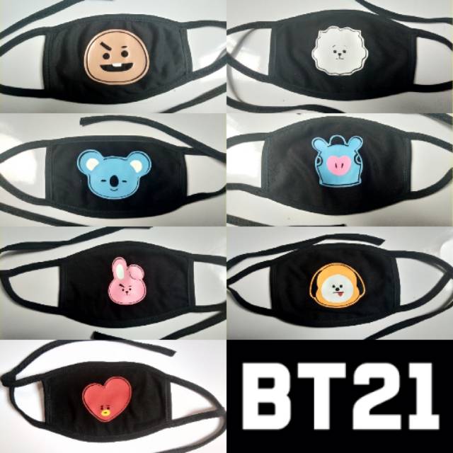 Jual Masker BT21 Ver.2 | Shopee Indonesia