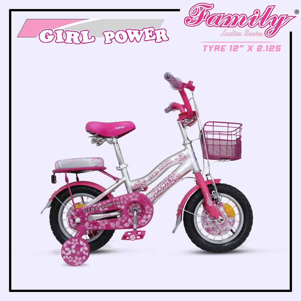 Jual Sepeda Anak Roda Dua Family Mini Girl Power 12 inch dan 18 inch ...