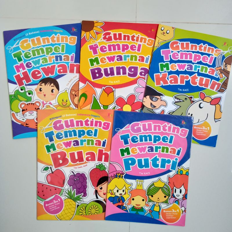Jual Buku Anak - Gunting Tempel Mewarnai | Shopee Indonesia