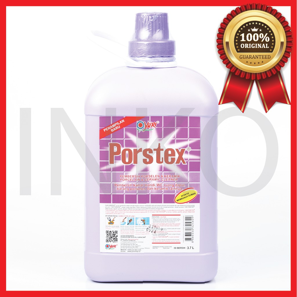 Jual YURI PORSTEX PEMBERSIH PORSELEN & KERAMIK UNGU JERIGEN 3.7L ...