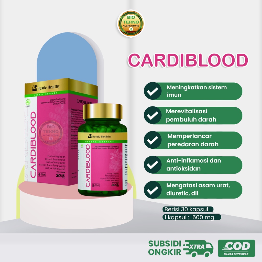 Jual Kapsul Suplemen Cardiblood Obat Herbal Atasi Penyakit Stroke ...