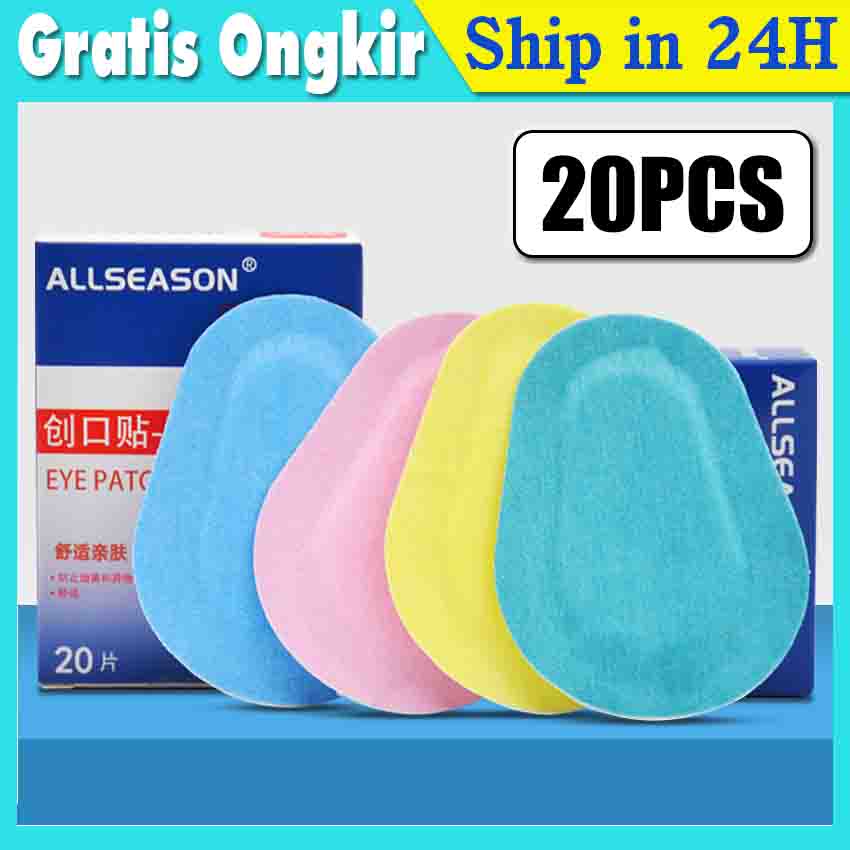 Jual 20Pcs/Set Plester Mata Berwarna All Season Sekali Pakai Dengan ...