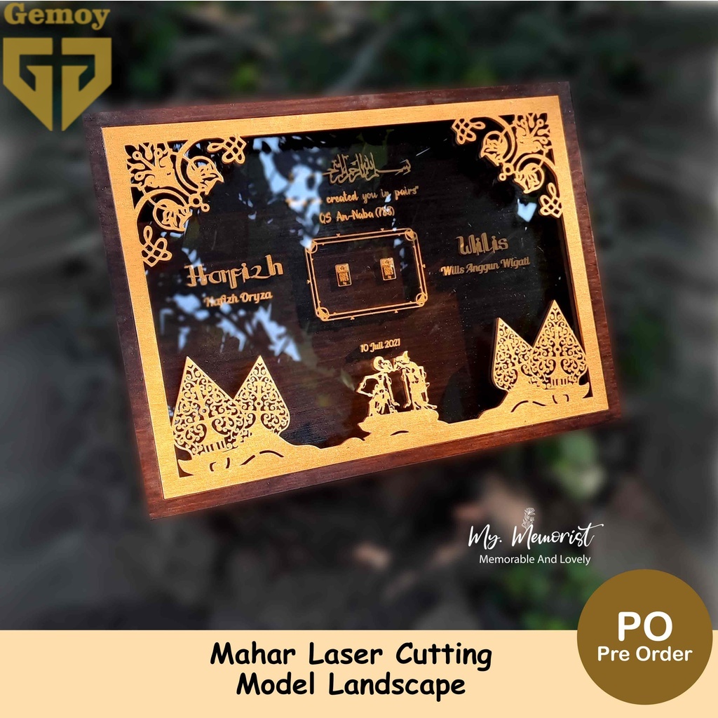Jual Mahar Laser Cutting Landscape 30x40 cm | Shopee Indonesia