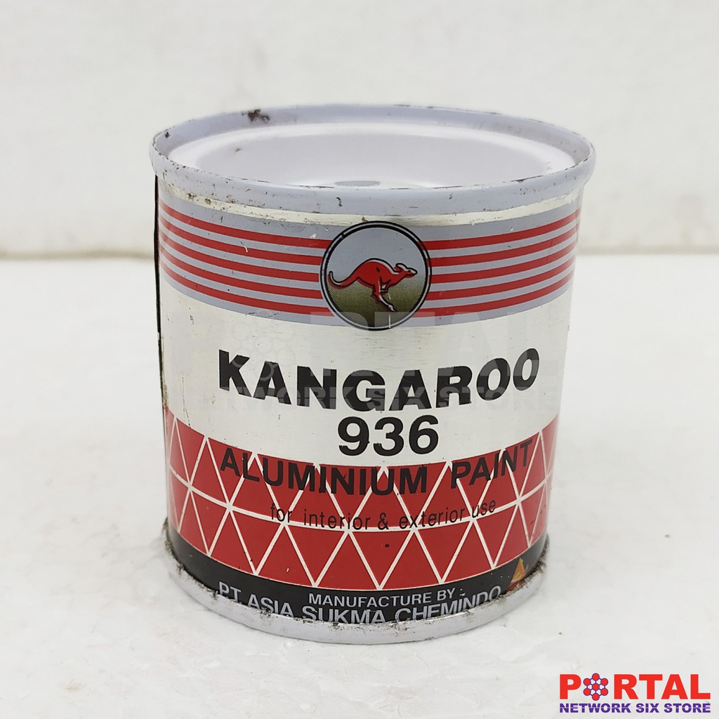 Jual Cat Kangaroo Aluminium Paint - Cat Aluminium 0,1 Liter | Shopee ...