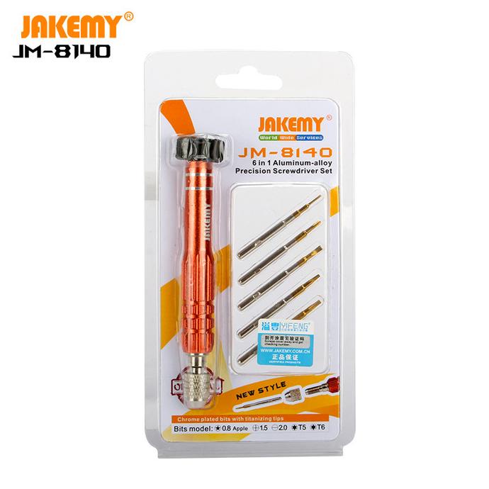 Jual OBENG SET JAKEMY JM-8140 6 IN 1 ORIGINAL hpart33 dijamin | Shopee ...
