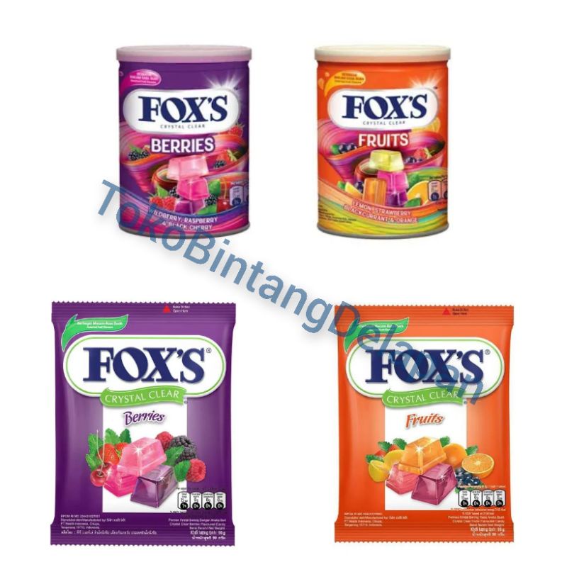 Jual Permen Fox's (Kaleng dan Bungkus) 180g | Shopee Indonesia