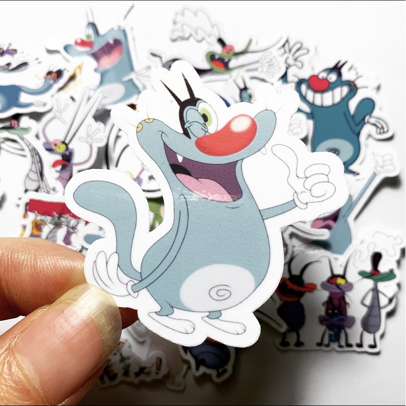 Jual OGGY AND THE COACKROACHES CARTOON NICKELODEON STICKER STIKER LOGO ...