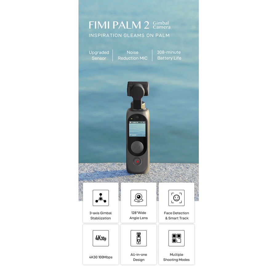 Jual FIMI PALM 2 FPV Gimbal Camera Upgraded 4K | Shopee Indonesia