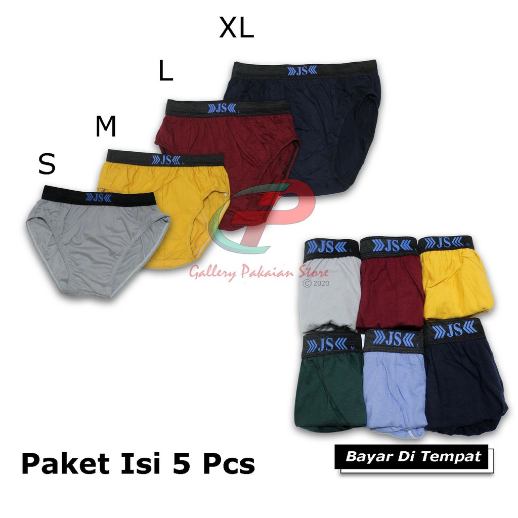 Jual PAKET ISI 5 Pcs CD celana dalam pria dewasa size S. M. L.XL jumbo ...