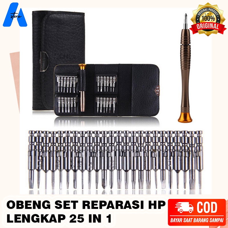 Jual OBENG SET ALAT SERVIS HP LENGKAP REPARASI TORX ST 25 IN 1 KUNCI OBENG SET TOOLKIT PERKAKAS ...