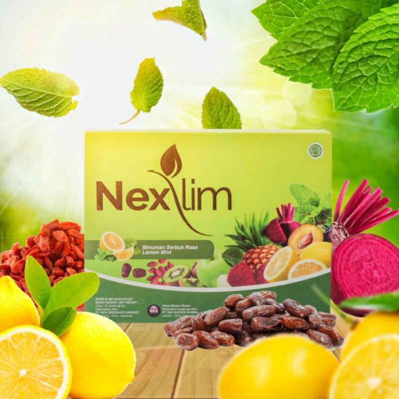 Jual NEXLIM LEMON MINT NEX NEXLIM LEMON FIBER DETOX DIET PELANGSING ...