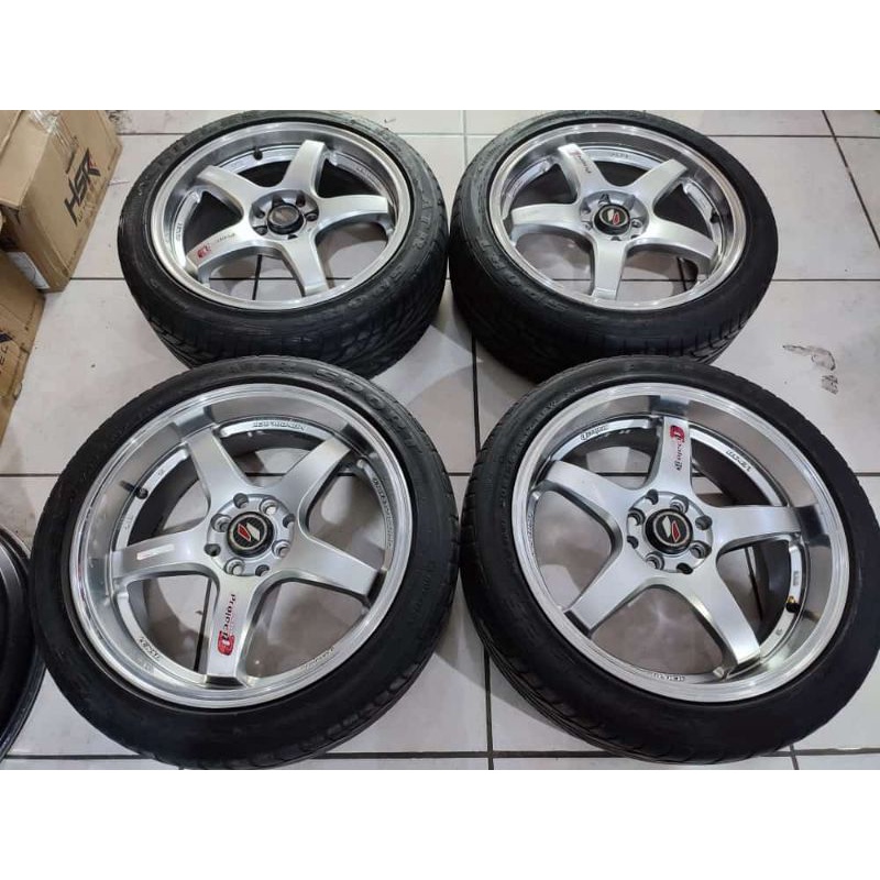 Jual lenso ring 17 lebar 7 rata pcd 4x100 4x114 ET40/35 Ban achilles 205 45 r17 | Shopee Indonesia