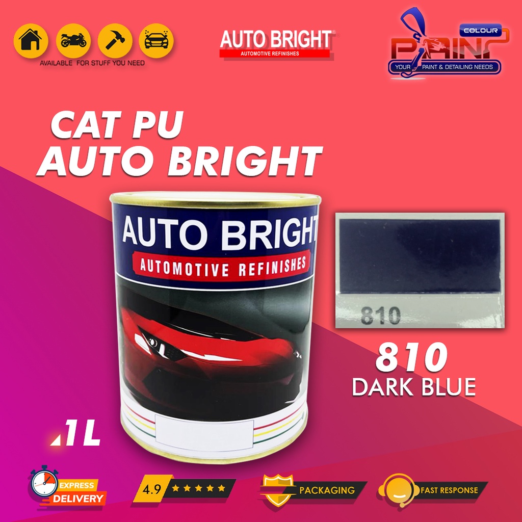 Jual Cat PU Autobright - Dark Blue AB 810 | Shopee Indonesia