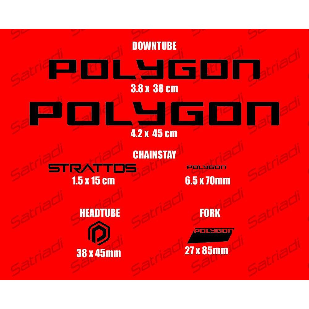 Jual stiker frame sepeda polygon s7 custom sticker decal | Shopee Indonesia