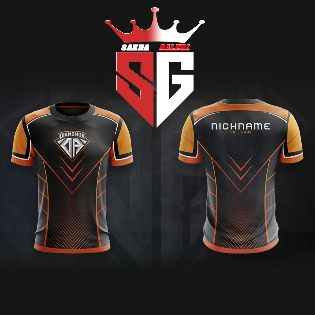 Jual Baju Kaos Jersey full Printing Custom Print Desain Bebas Sesukamu ...