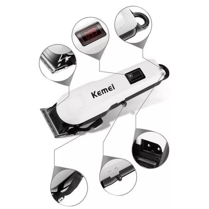 Jual Talacukur- Kemei Km 809A Alat Mesin Cukur Rambut Potong Wireless Hair Clipper -Asli ...