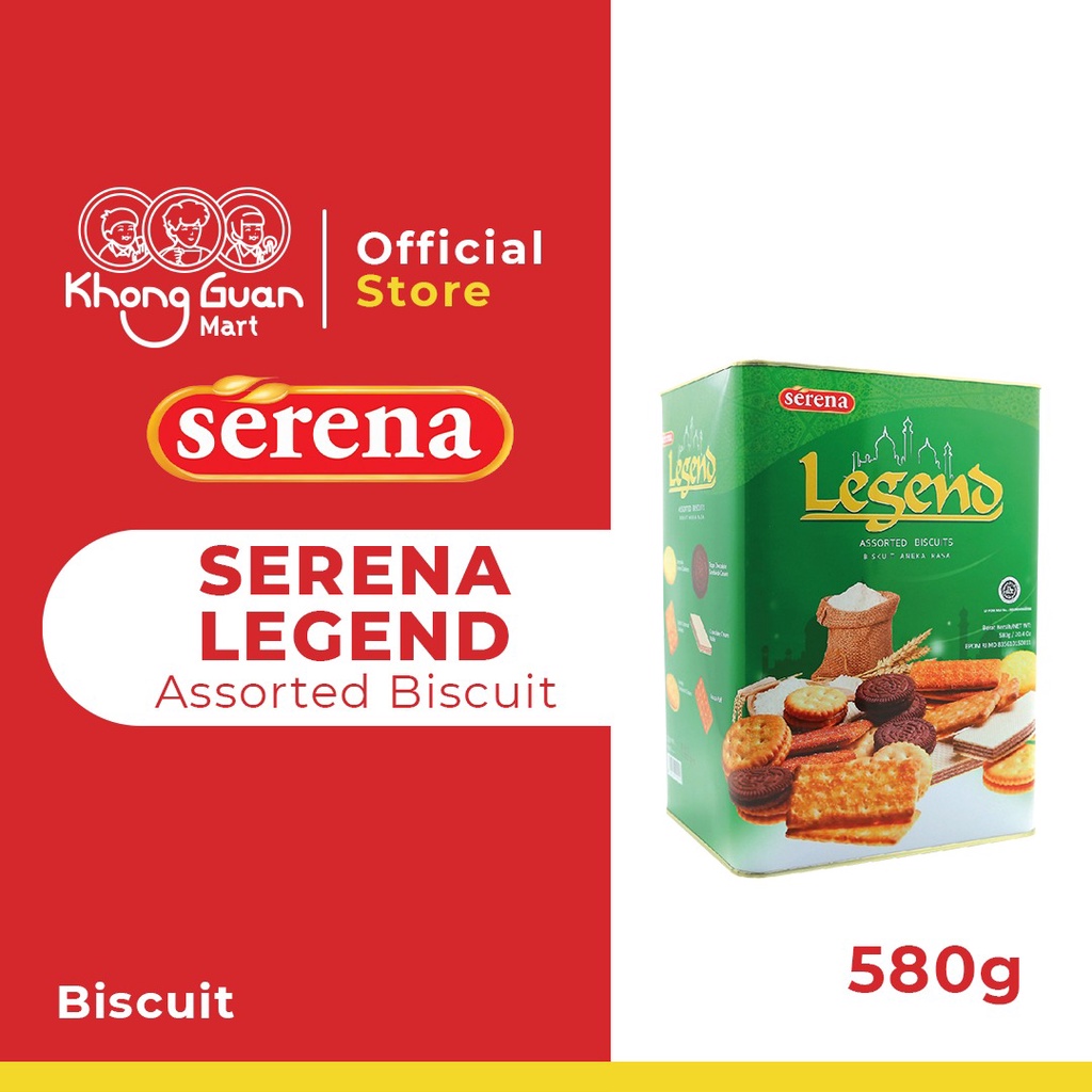 Jual SERENA Assorted Biscuits Legend Segi Tin 580 Gram | Shopee Indonesia