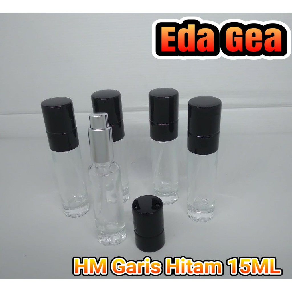 Jual Botol Parfum HM GARIS HITAM 15ML - Botol Kaca Slim - PERLUSIN ...