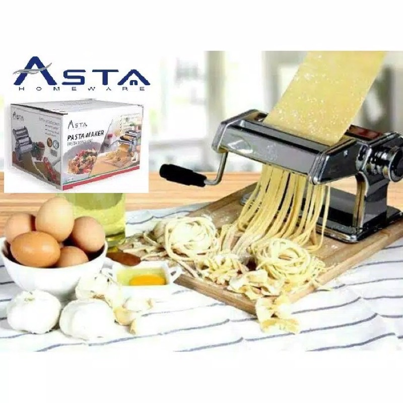 Jual Gilingan Mie Penggiling mie Stainless Asta Pasta Maker | alat pembuat pasta | Shopee Indonesia