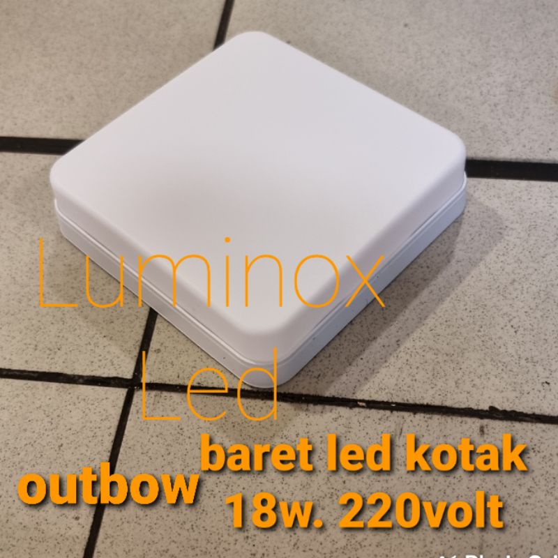 Jual lampu teras plafon led 18watt 18w tangga darurat led kotak 18 watt ...