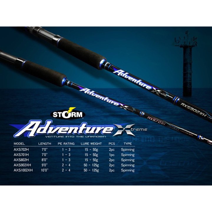 Jual Storm Adventure X 1002XHSpinning Rod (Shore game) | Shopee Indonesia