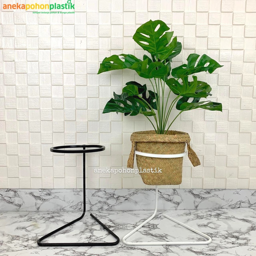 Jual Pohon Artificial Tanaman Hias Daun Monstera X12 Semi Latex Cover ...