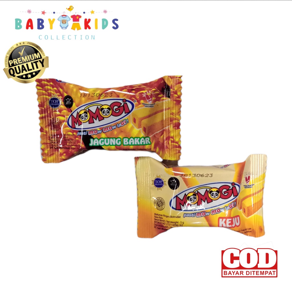 Jual MOMOGI Stick 5gr | Snack Momogi Rasa Keju / Snack Momogi Rasa Jagung Bakar | Shopee Indonesia