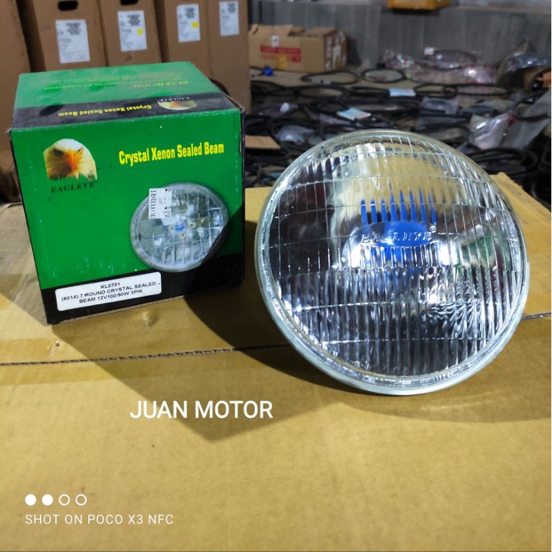 Jual LAMPU SEAL BEAM/SEALED BEAM/HEAD LAMP/LAMPU DEPAN BULAT 7 INCH 12V ...
