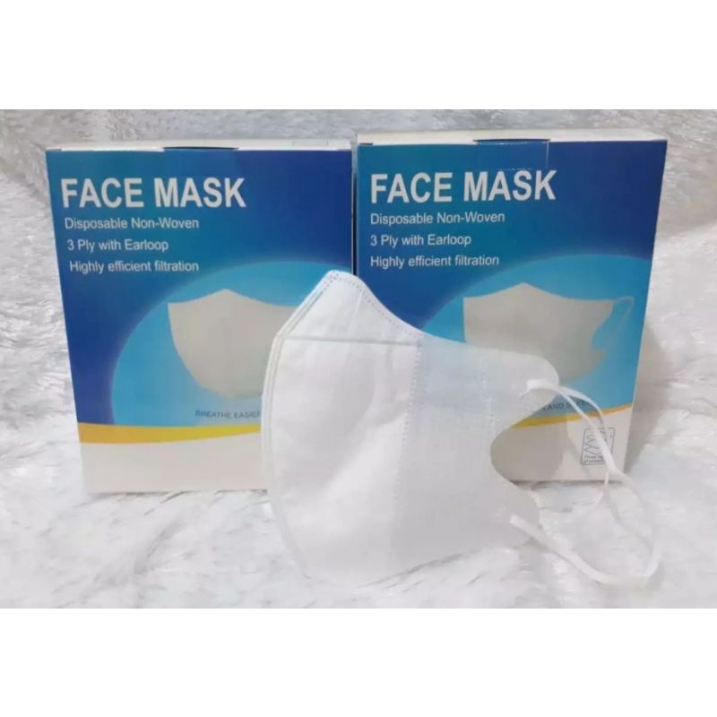 Jual Masker Duckbil / Duckbill 3 Ply Face Mask 1 Box Isi 50 Pcs ...