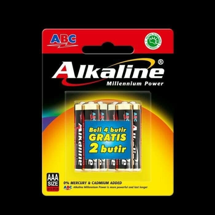 Jual BATERAI ABC ALKALINE AAA/A3- 6Pcs BATTERY ABC ALKALINE AAA - 6Pcs ...