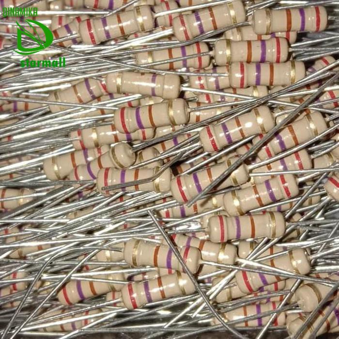 Jual Resistor 270 Ohm 270R 0.2Watt 1/2W Toleransi 5% Pcmelebik54 ...