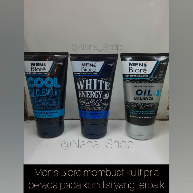 Jual Men's Biore 100g | Shopee Indonesia