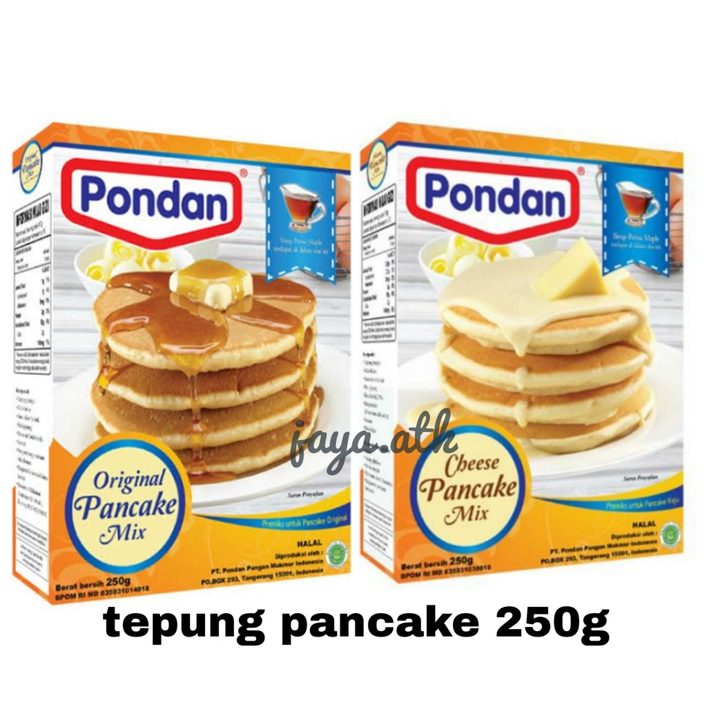 Jual TEPUNG PANCAKE INSTAN PONDAN ORIGINAL KEJU 250 GRAM PREMIX PANCAKE ...