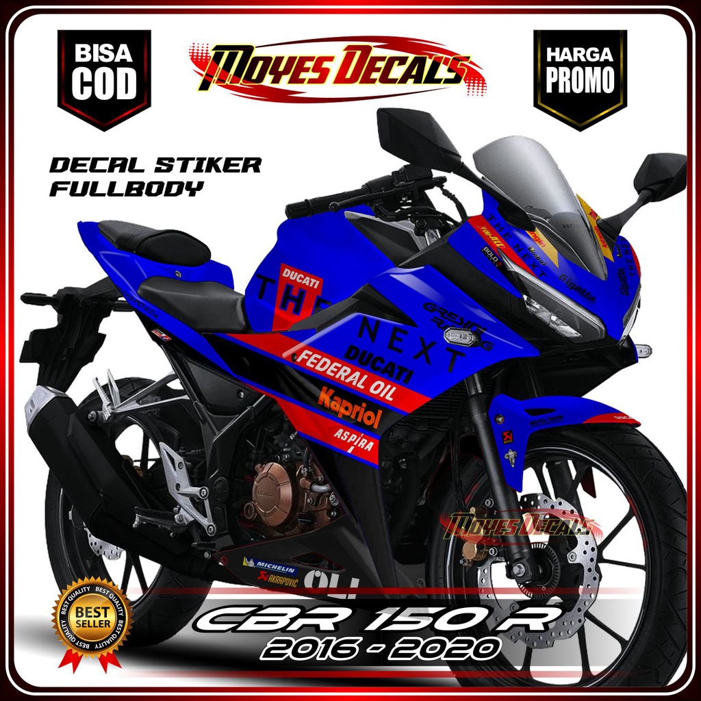 Jual Decal Sticker Striping CBR150 Facelift 2017-2020 New Fullbody ...