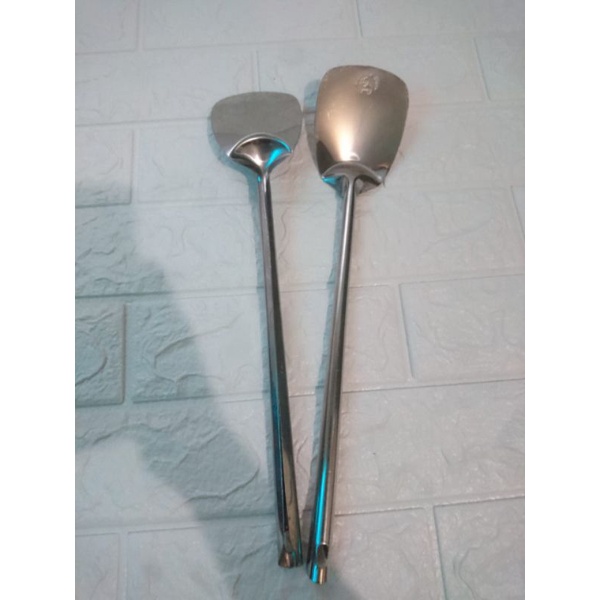 Jual sotil sedang penggorengan stainless steel/sepatula penggorengan ...