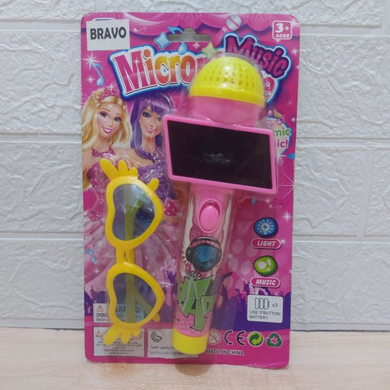 Jual Mainan Set Microphone & Kacamata Anak - Mic Menyanyi Edukatif ...