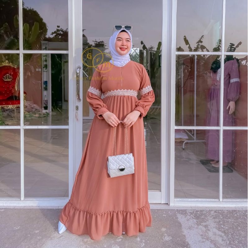 Jual GAMIS CERUTY RENDA TERMURAH DAN TERLARIS // CERUTY BABYDOLL MIX ...