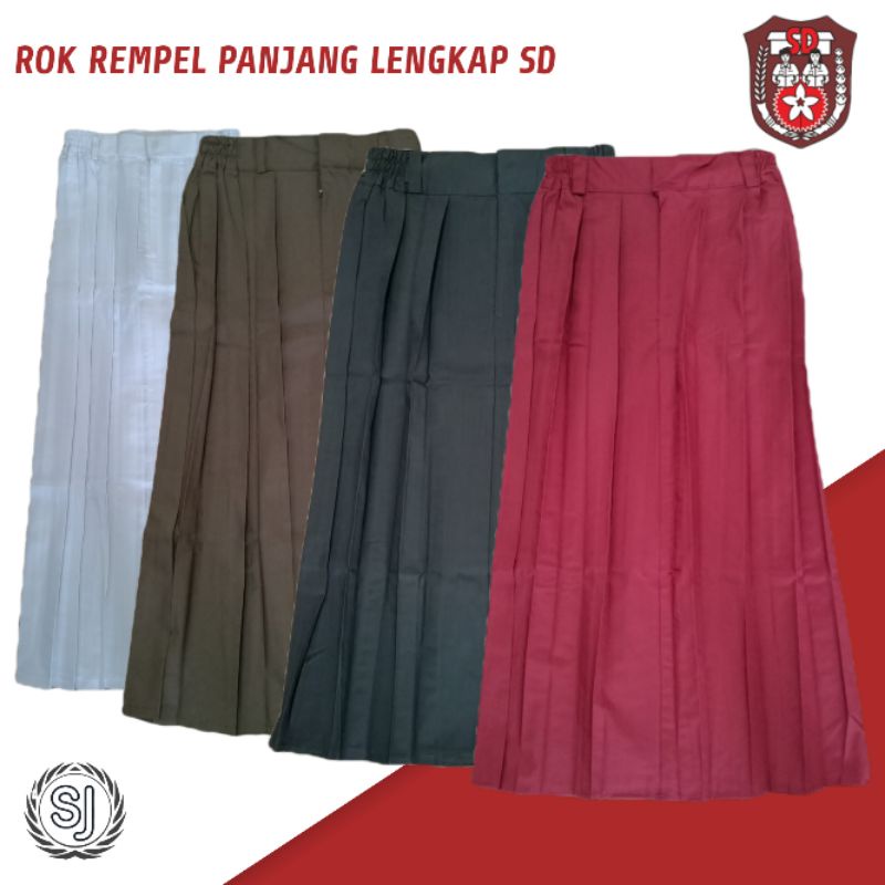 Jual TERMURAH!! ROK SD PANJANG/ SERAGAM SEKOLAH ROK SD MERAH PUTIH ...