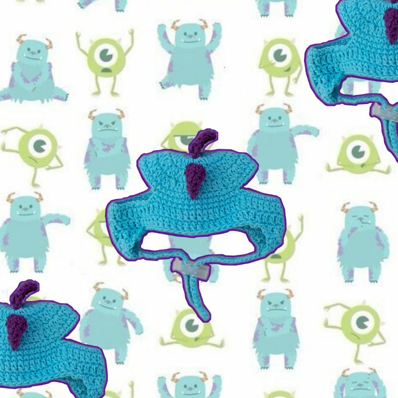 Jual Sulley Monsters Inc Crochet Hat (Topi Rajut Sulley Monsters Inc ...