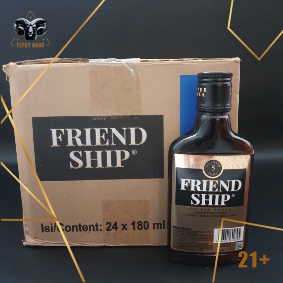 Jual Friendship Coffee Vodka 180ML 1 Karton isi 24 botol | Shopee Indonesia