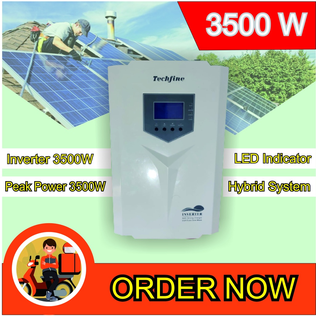 Jual Inverter Techfine Hybrid 3500 KWh untuk Instalasi Panel Surya ...